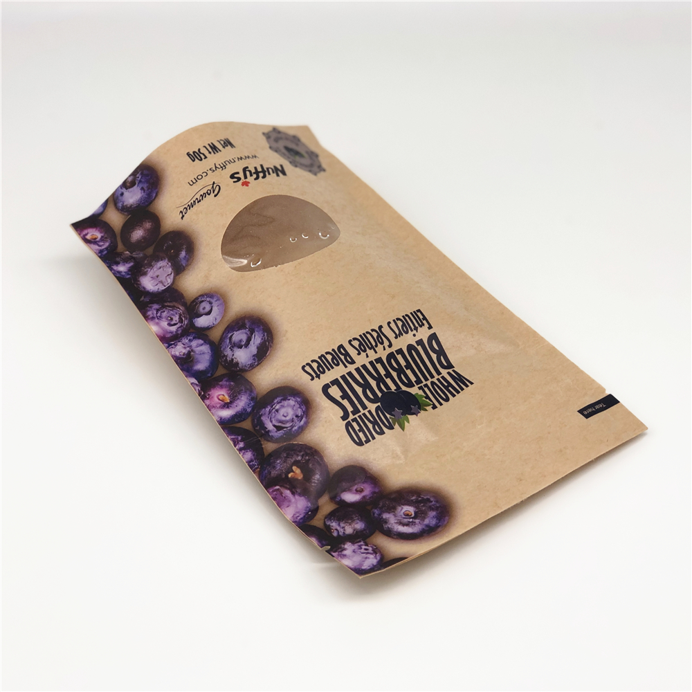 Window on the kraft paper for dried nuts and fruits - Gozeniths