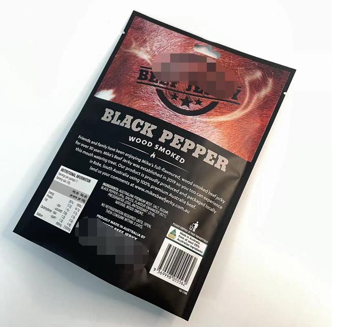 90 gram beef jerky snack packaging bag - Gozeniths