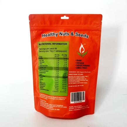 1kg Nuts and Dried Fruits Snack Packaging For Chia Seeds and Nuts ...