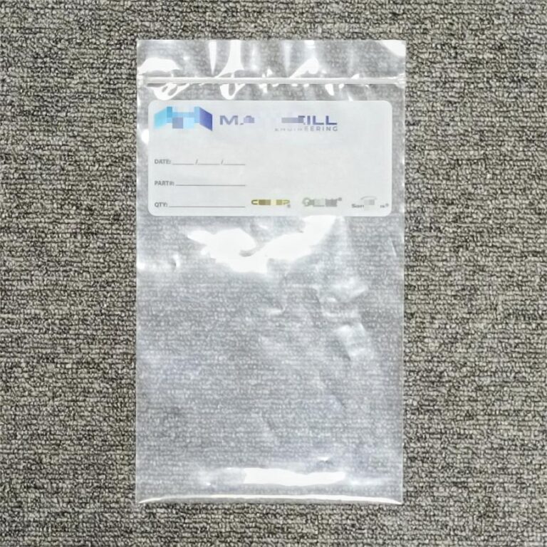 Durable LLDPE Write-on Block Zipper Bag Custom Printing